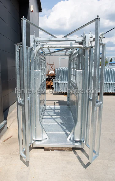 Adjustable Galvanized Cattle Chute Loading Ramp Livestock Equipment ...
