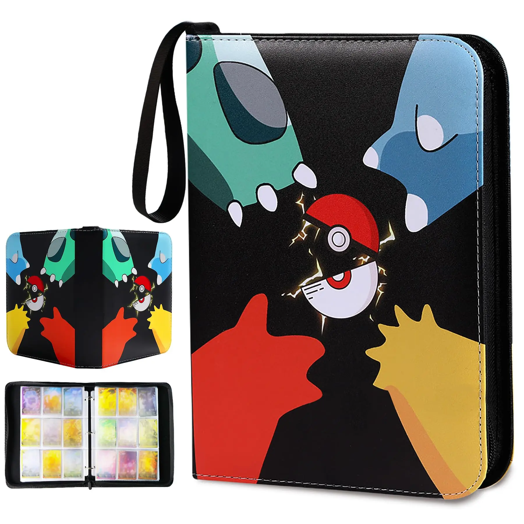 9 Pocket Trading Card Binder Photo Card Album 900 Pockets Card Binder ...