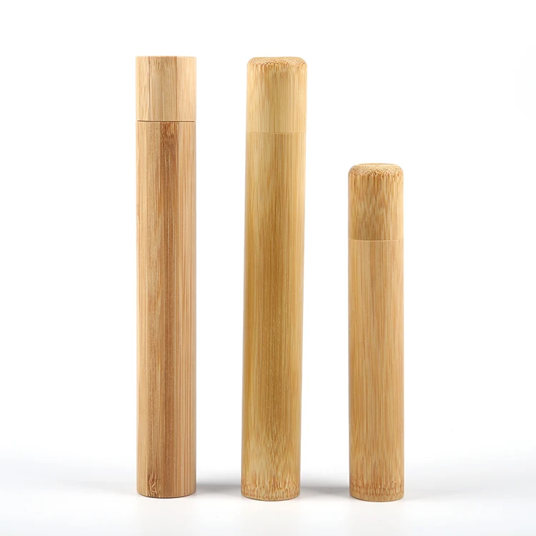 Eco-friendly Natural Bamboo Tubes Packaging Adult Kids Bathroom Travel ...