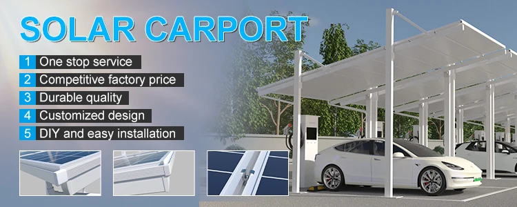 Competitive Price Solar Panel Carport Roof Solar Mounting System ...