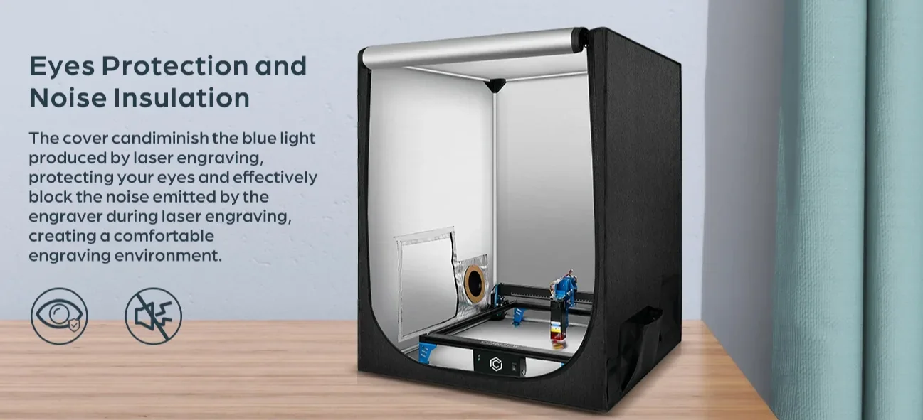 Comgrow Official Desktop Enclosure For Laser/3d Printer/cnc Insulates ...