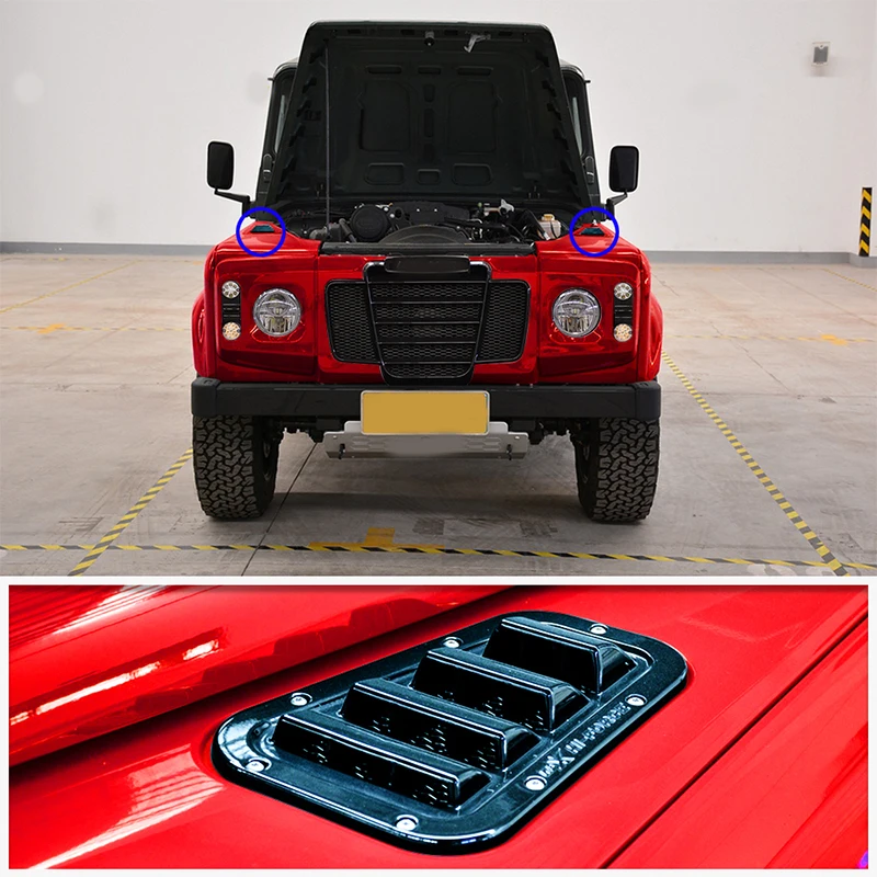 New Land Rover Defender 90 110 L663 Hood Vent Scoop | Vented Car Bonnet ...