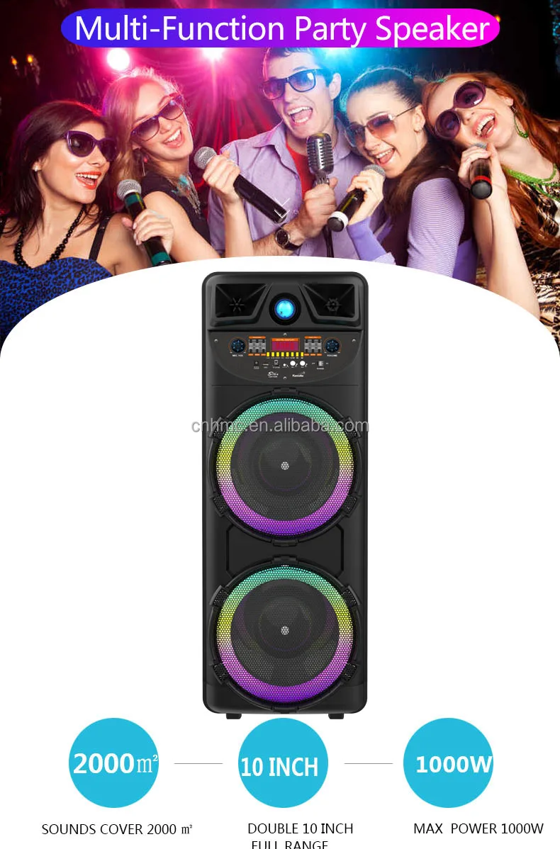 Zqs10205 Dual 10 Inch Outdoor Popular Pro Subwoofer 50w Dj Karaoke Box ...