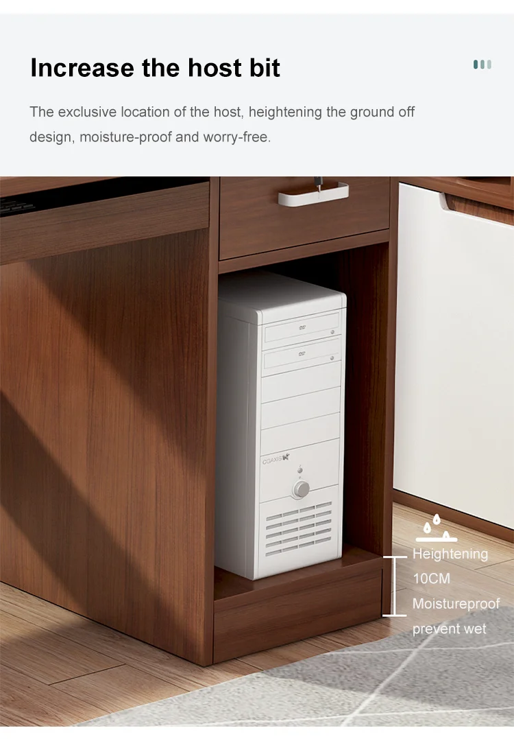 Gold Supplier Solid Wood Study Desk Minimalist Computer Table With ...