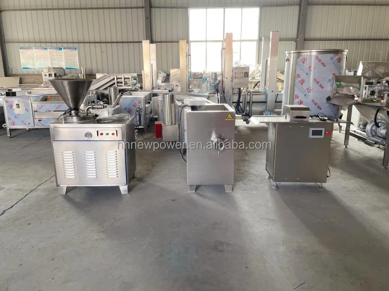 Industrial Hydraulic Sausage Making Machine Single Tube Double Tube ...