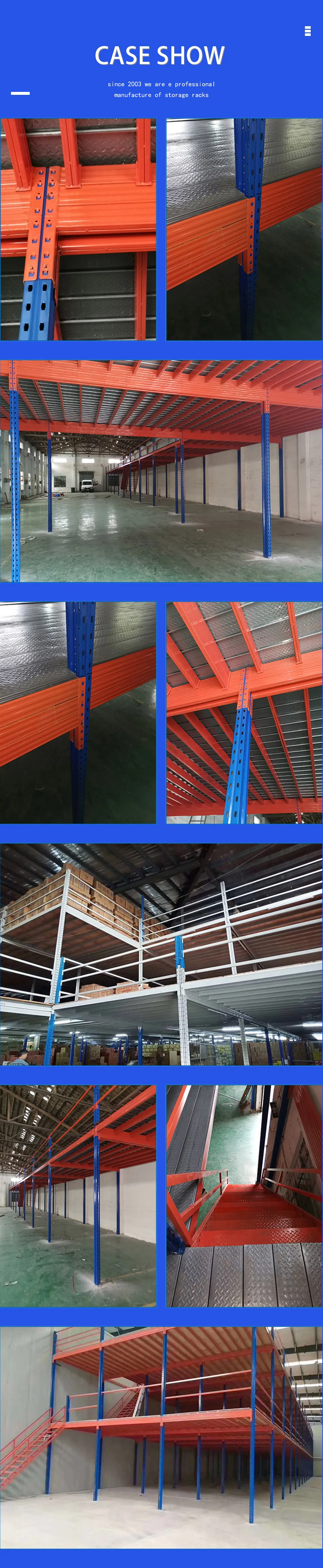 Warehouse Steel Mezzanine Floor Rack System - Buy Mezzanine Floor ...