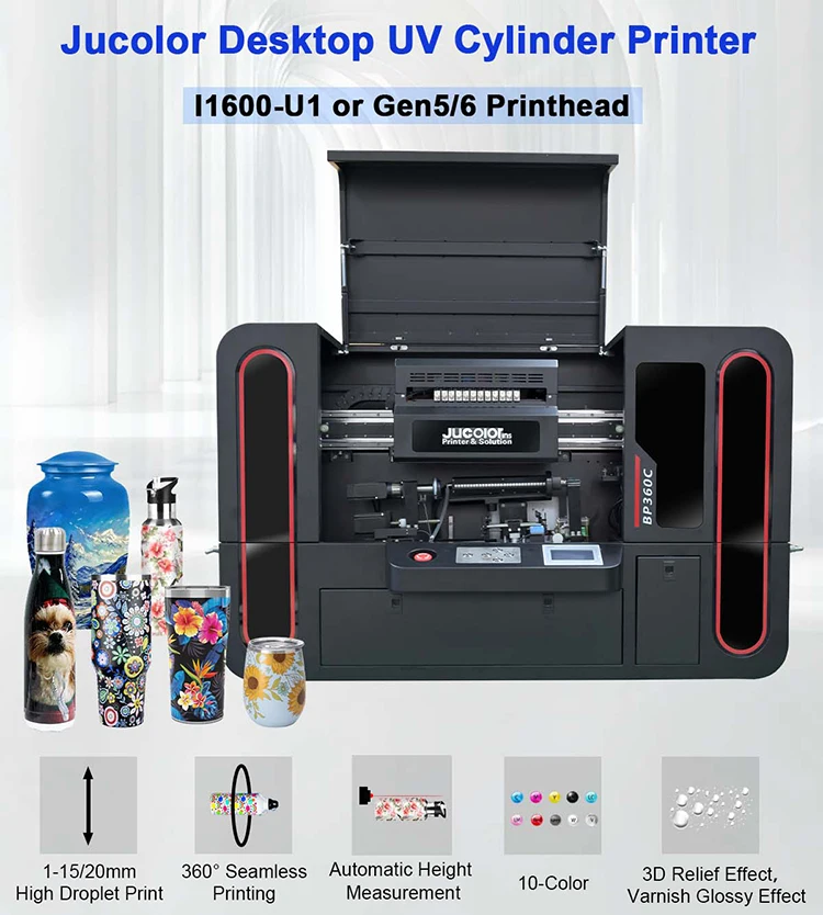 Jucolor Fast Speed Printer - Efficient Round Object Printing