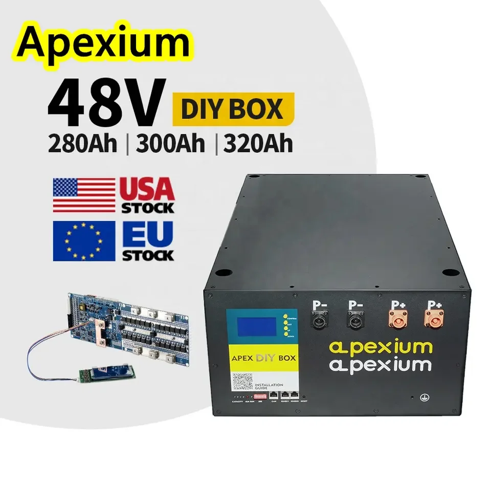 UPDATED JK Apexium DIY 16S 48V 280AH Battery Box Metal Case