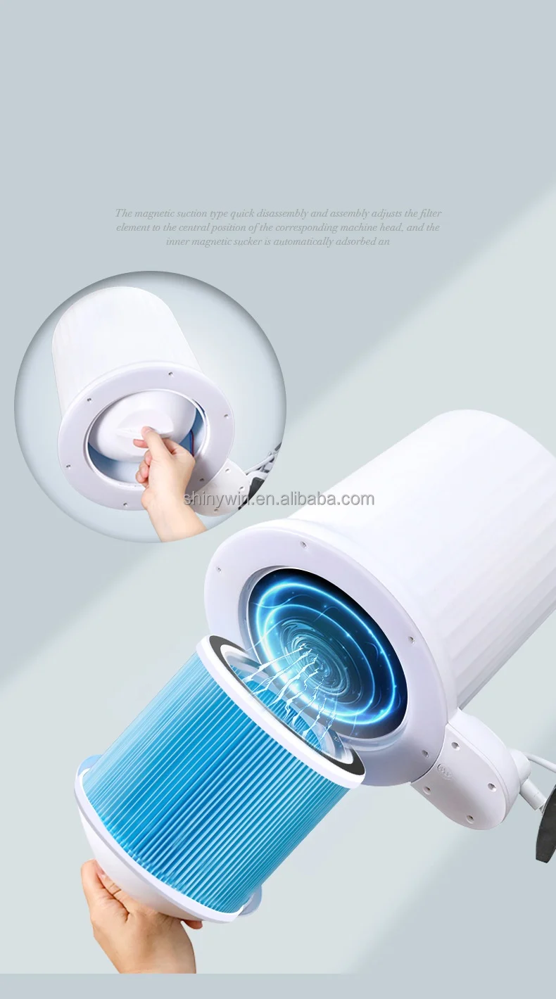 High-suction Nail Dust Collector With Three Color Led Lights Lamp ...