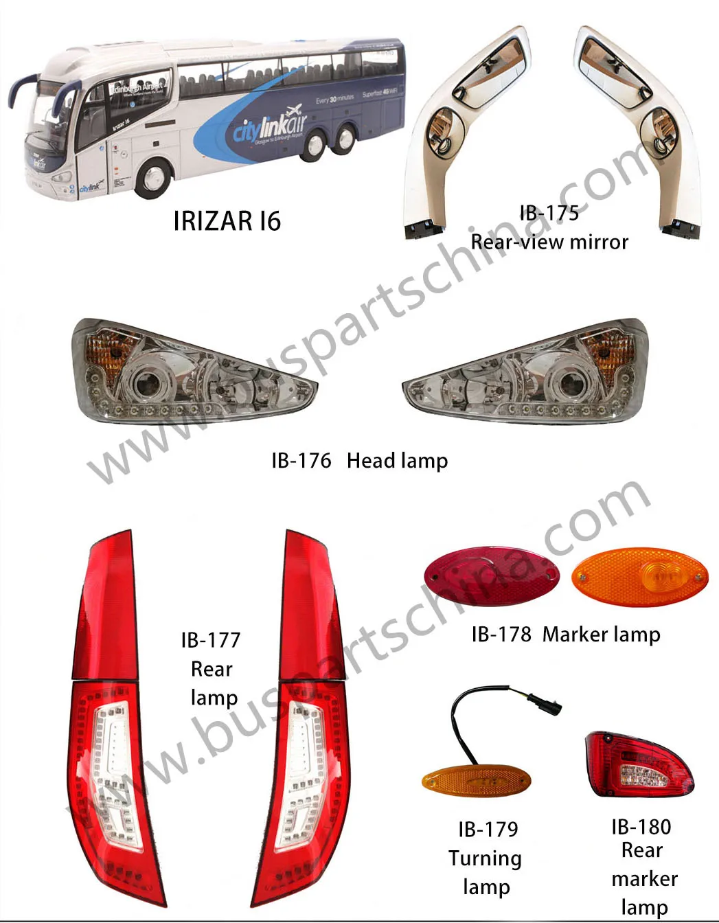 IRIZAR Bus Body Parts - LED Side Lamp for IRIZAR I6