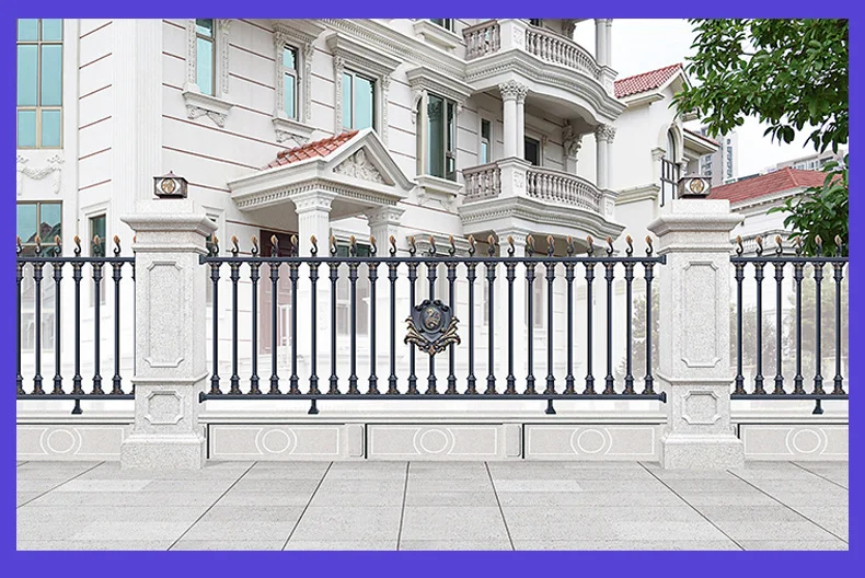 Zinc Steel Frame Metal Fence Panel Made in China for Villa Garden ...