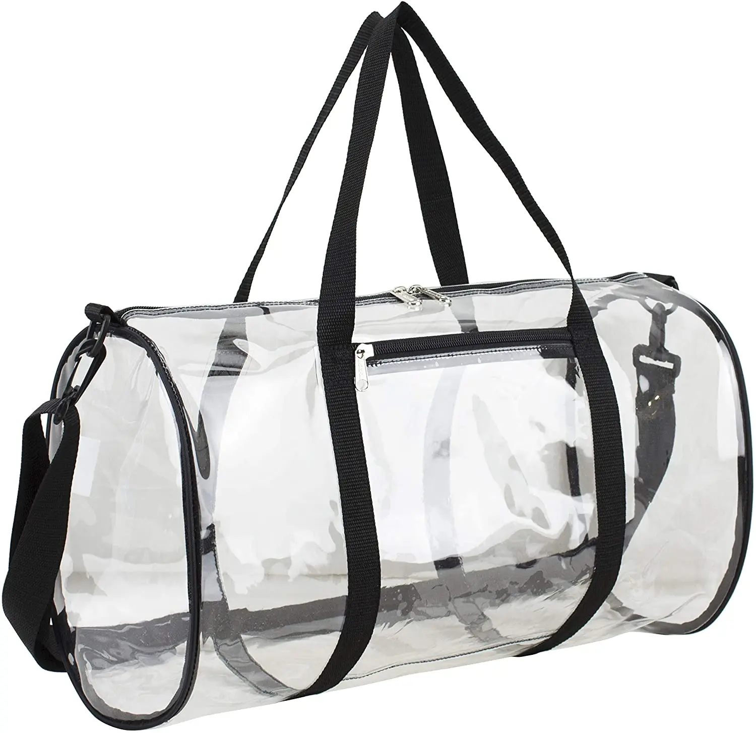 Clear PVC Stadium Bag - Unisex Duffel for Sports & Events