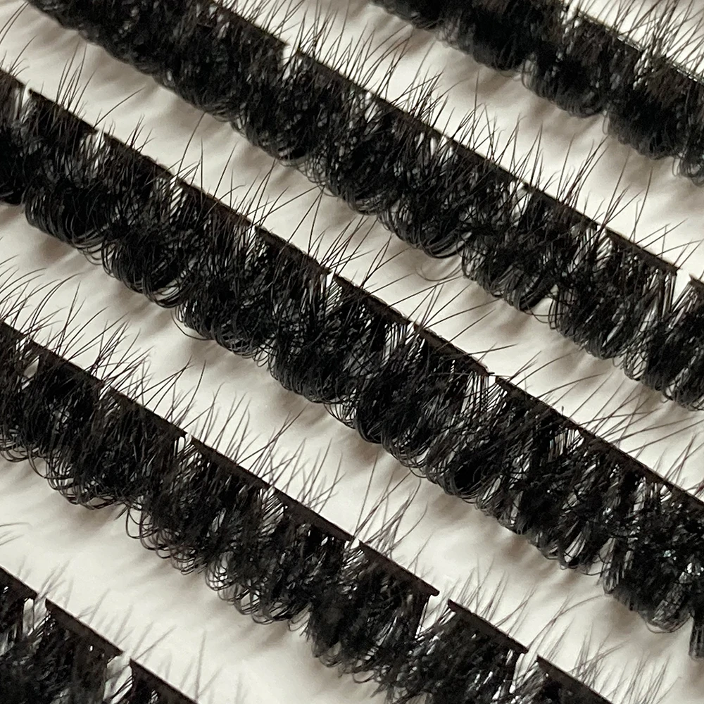 Pre Cut Volume Soft Band Segment Fan Single Cluster Eyelashes Diy Lash ...