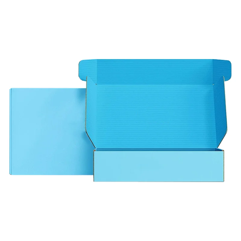 Light blue mailing packaging volume custom printed label design ...