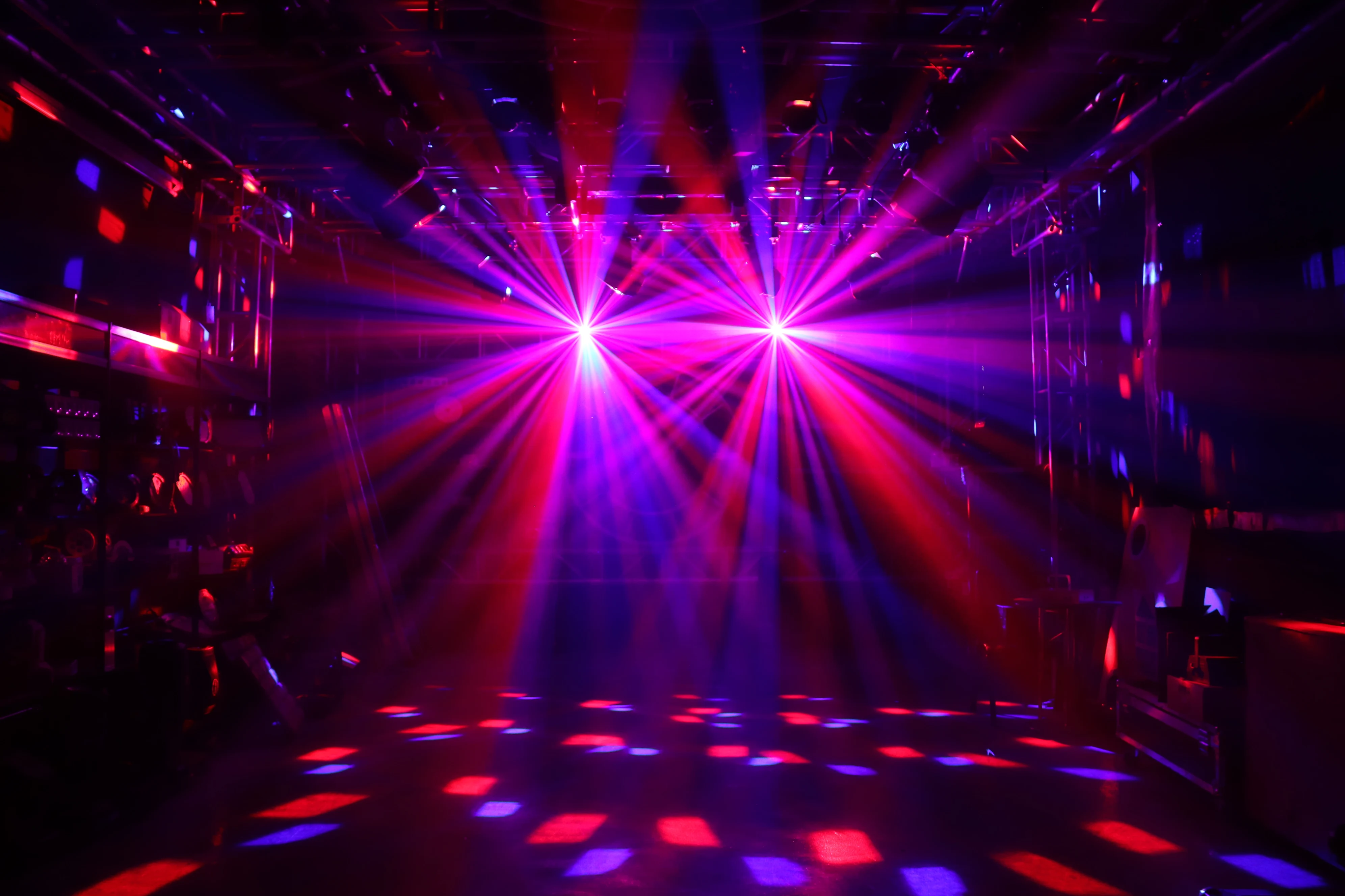 MINI Double-Sided Starry Sky Star Projector Party Dj Disco Laser Light ...