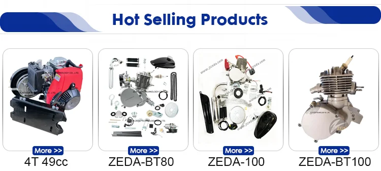 Dio Reed Valve & Oko 기화기 80cc 를 가진 발동기 달린 자전거 가솔린 엔진 2 치기 엔진 자동화된 자전거 ...