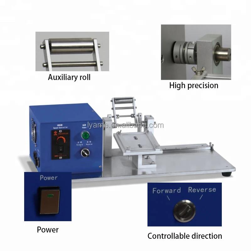 Li-ion Battery Machine Manual Winding Machine Winder For Electrodes And ...