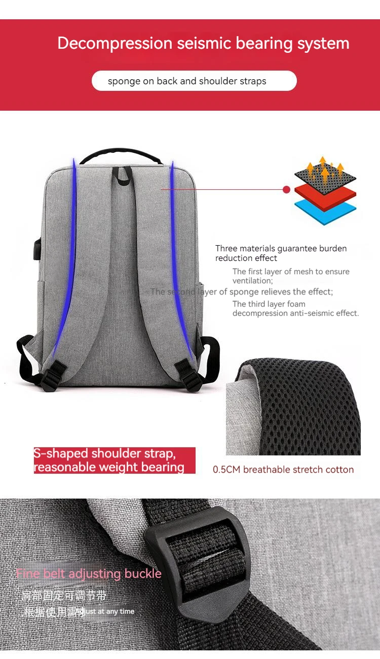 Custom Logo Waterproof Laptop Backpack - Perfect for Travel