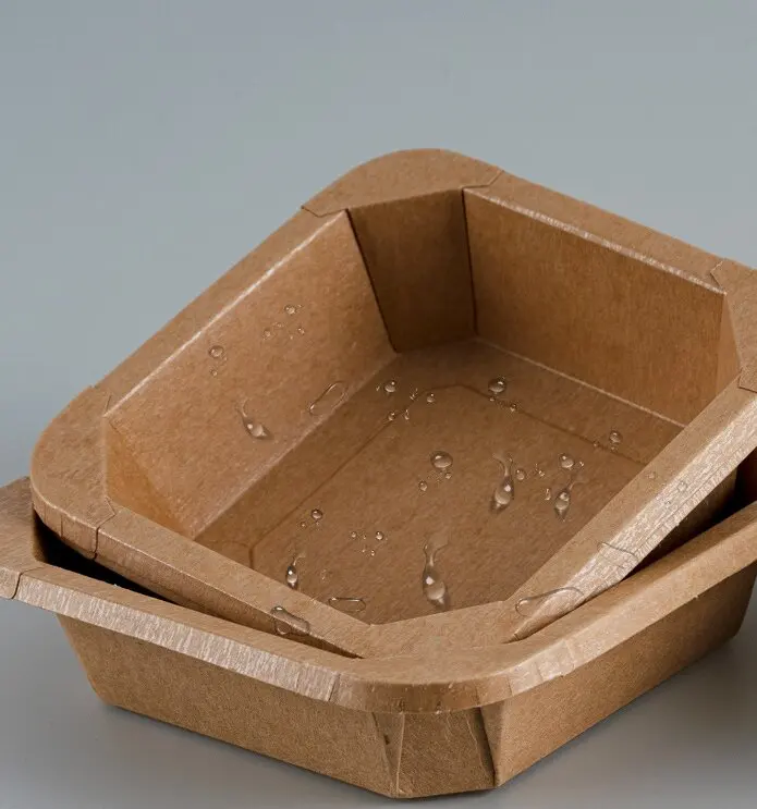 Octagonal Square Food Takeaway Packaging Box Customize Kraft Paper Box ...
