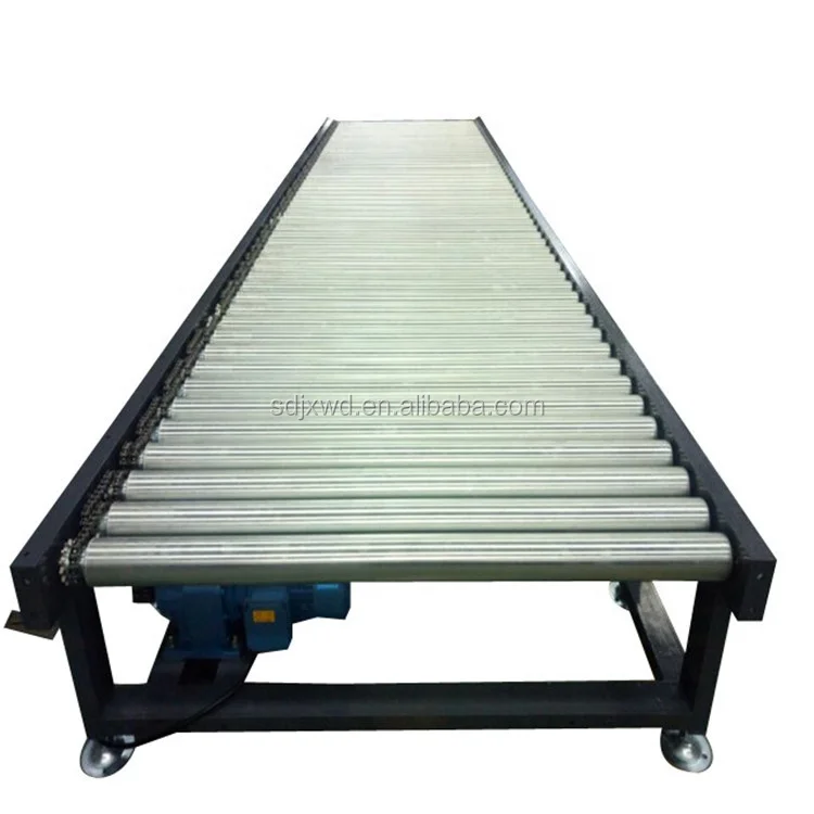 Mobile Inclined Loading Roller Conveyor For Parcel Sorting - Buy Mobile ...