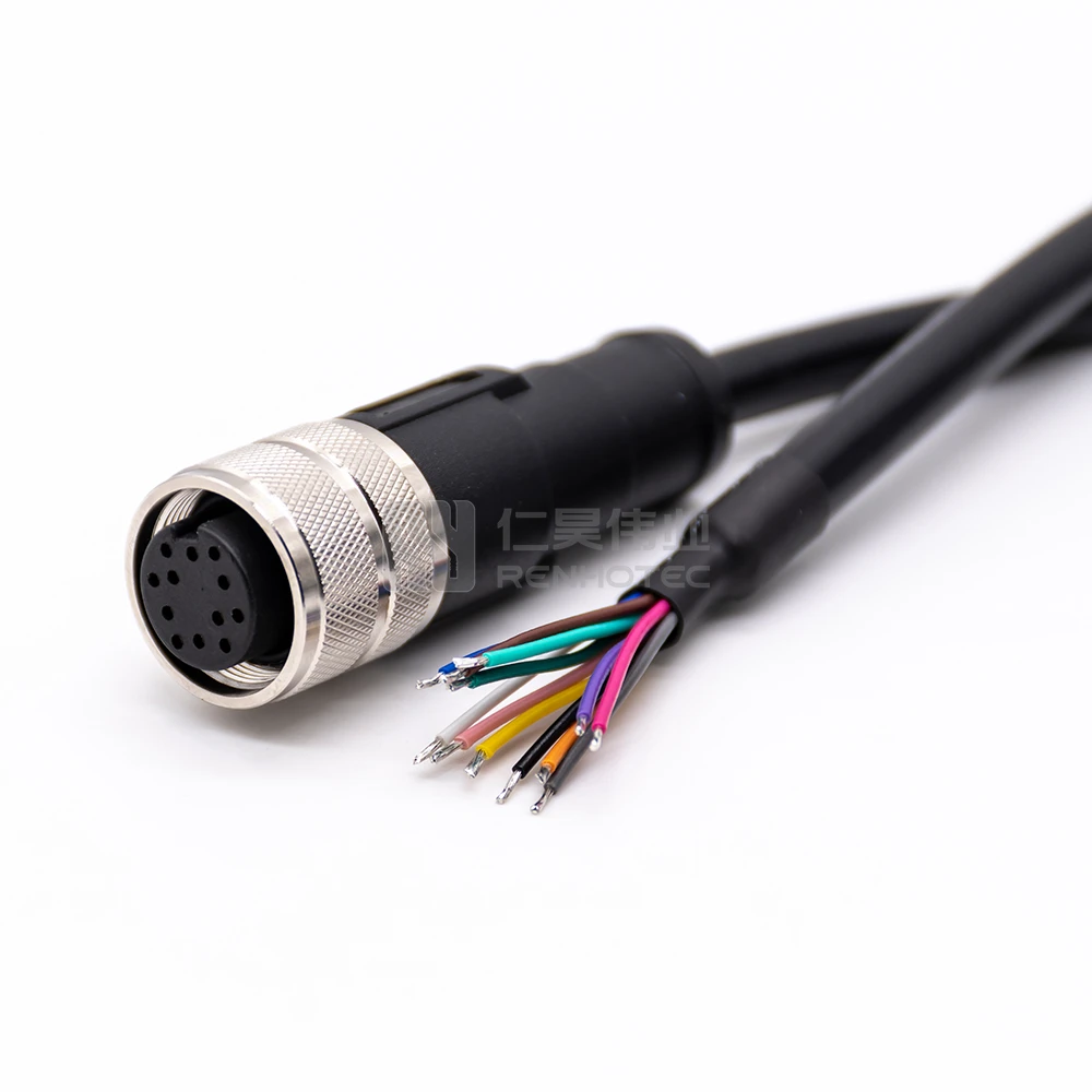 Aisg Standard Cable Connecteur M16 Circular Connector Ip68 Overmoulded ...