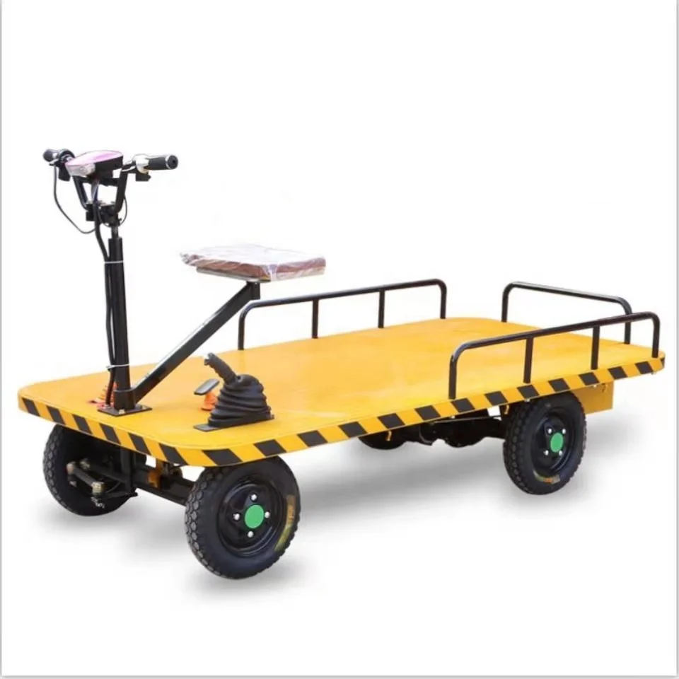Large Size 1000kg Flat Electric Trolley Cart For Short-distance Transportation Of Goods - Buy ...
