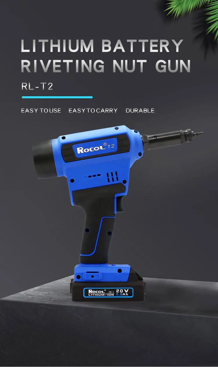 Industrial Grade Lithium Battery Rivet Nut Gun Cordless Convenient ...