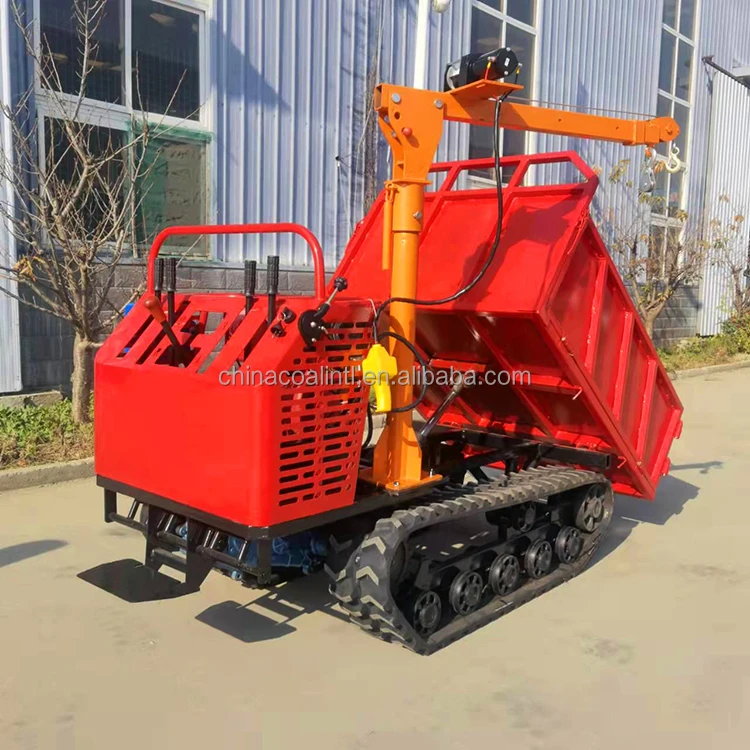 4T Farm Track Transporter Diesel Hydraulic Mini Tipper Crawler Mini ...