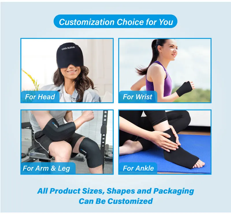 CSI Patented Ultra Flexible Freeze Gel Compression Cap