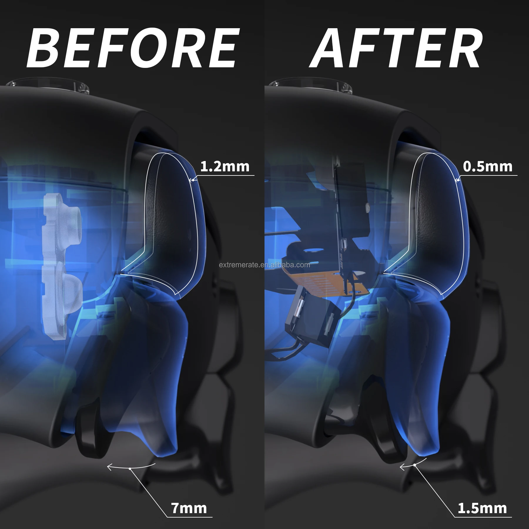 Extremerate Strong Version Face Buttons Mouse Click And Micro Switch ...