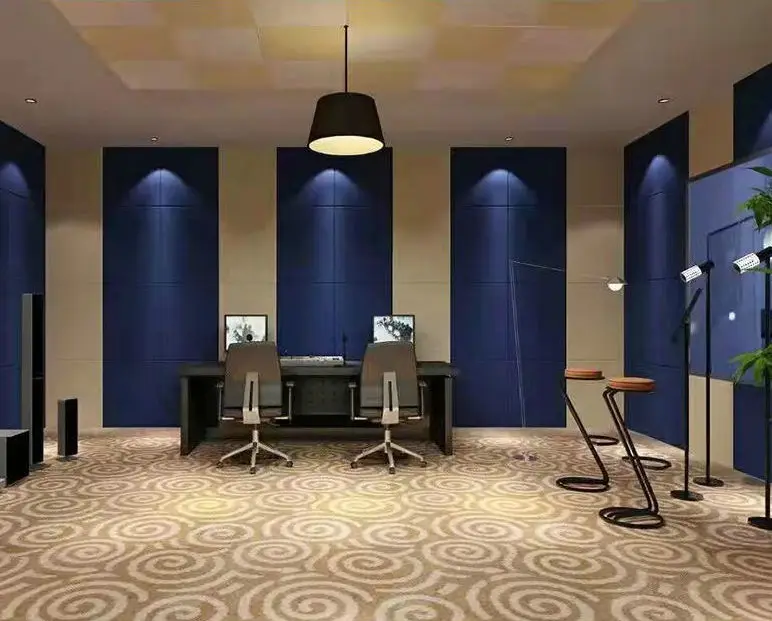 Side Edge Stretched Acoustic Panel 5/8'' 1'' Plastic Fabric Wall Track ...