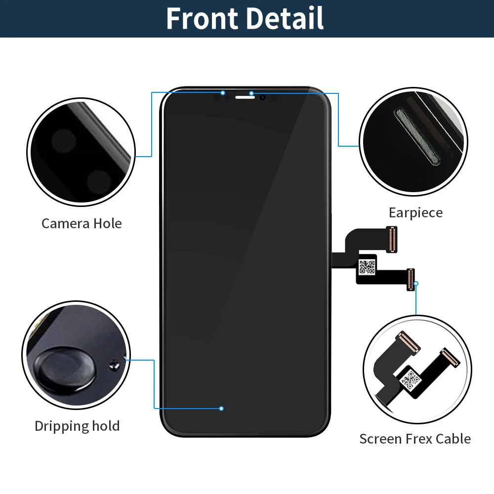 Wholesale JK Incell Screen V3.0 HD/FHD Display for Iphone