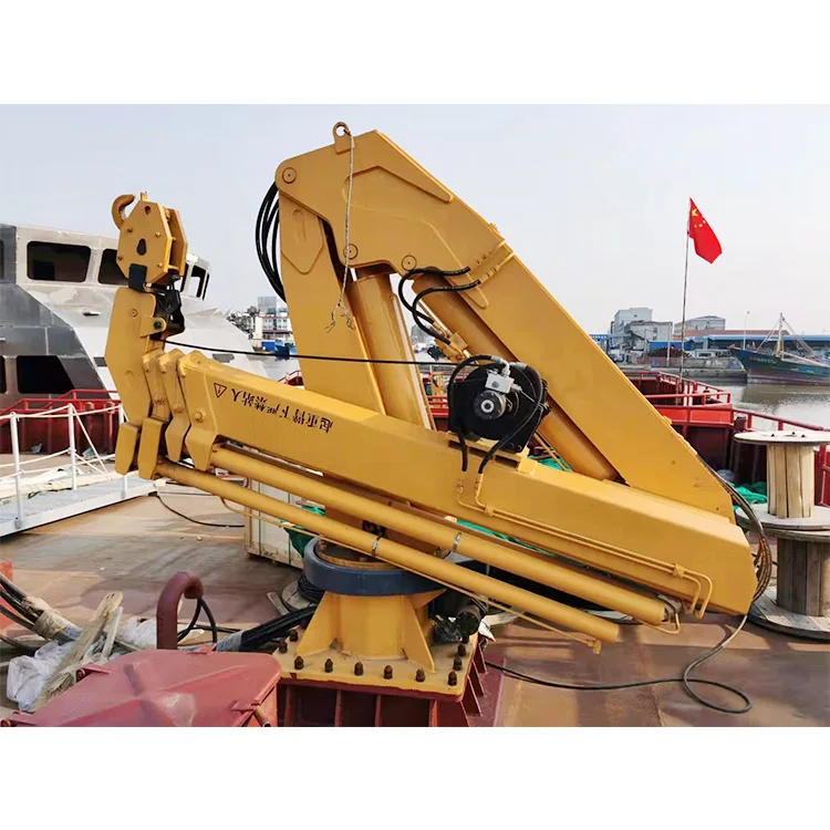 Hydraulic Ship Deck Crane 4 Tons 5 Tons 10 Tons 20 Tons Knuckle Boom ...