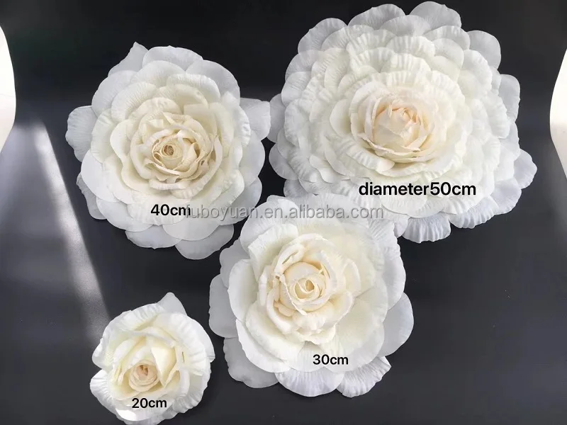 V13 Custom 5D Roll Up Fabric Red Flower Rose Panel Wall Mat Decor Faux ...