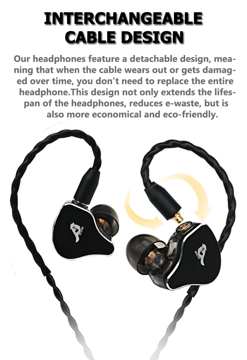 Pirole Nightingale in-Ear Hifi Earphones - 10mm Bio-Membrane Driver