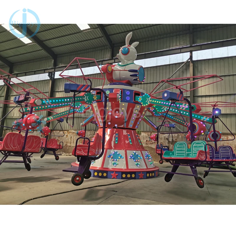 Commercial Theme Park Children Amusement Rides Flying Rabbit Rides ...