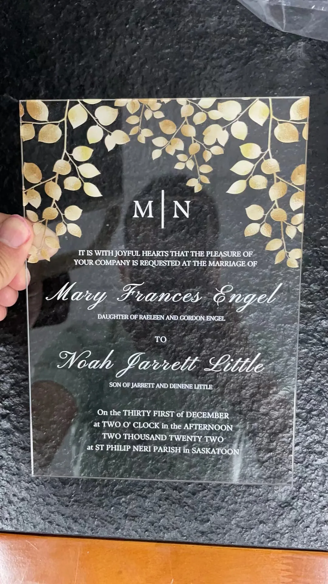 Acrylic Wedding Invitations - Unique and Elegant