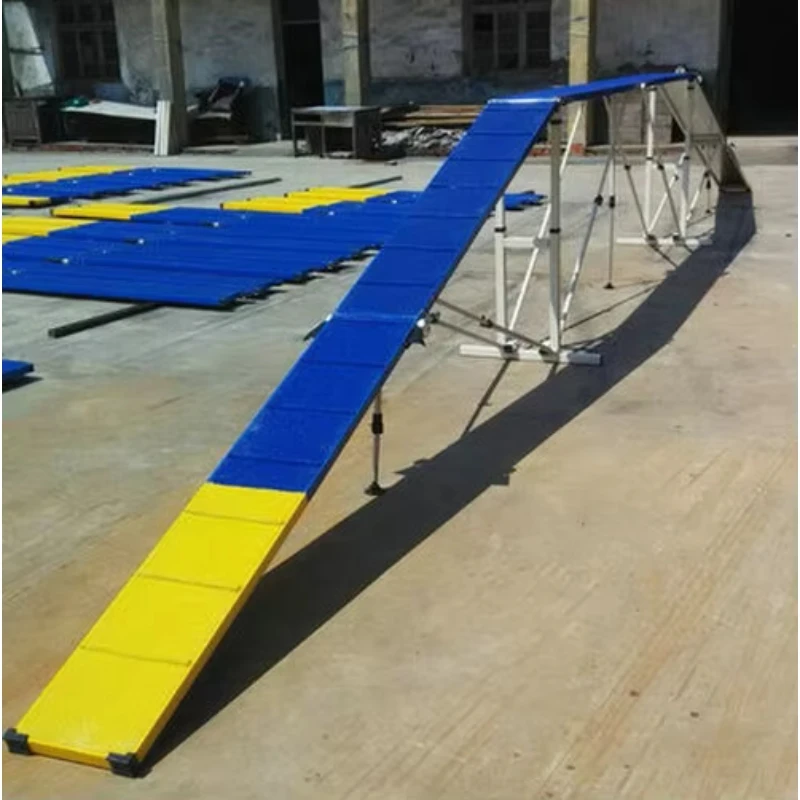 12FT Dog Agility Long-Walk Climb Ramp Log Bridge Equipment