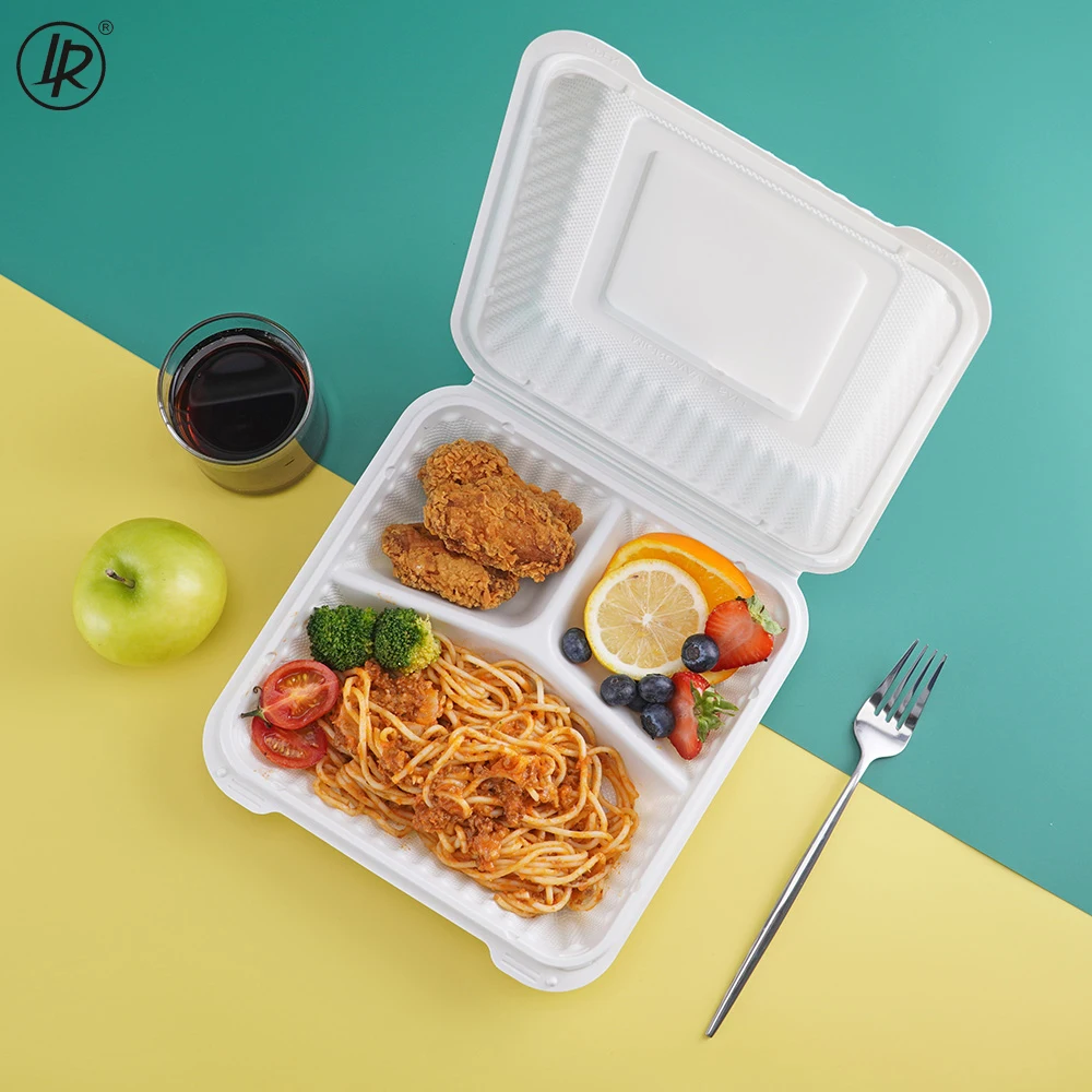 Mineral Filled 3-Compartment Disposable Plates for Food Packaging | Eco ...
