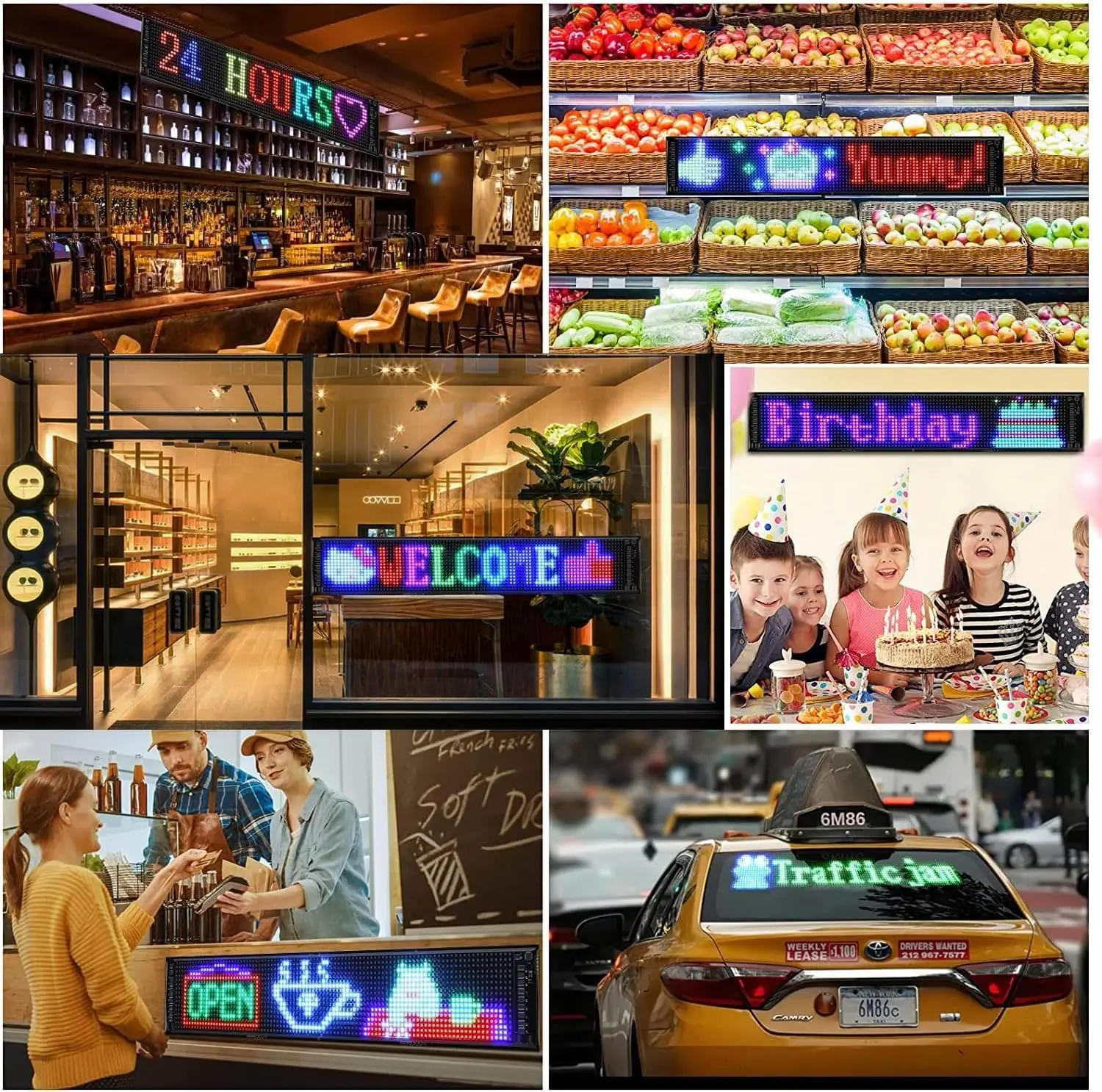 Outdoor Led Module Scrolling Messages Digital Signage Custom Words ...