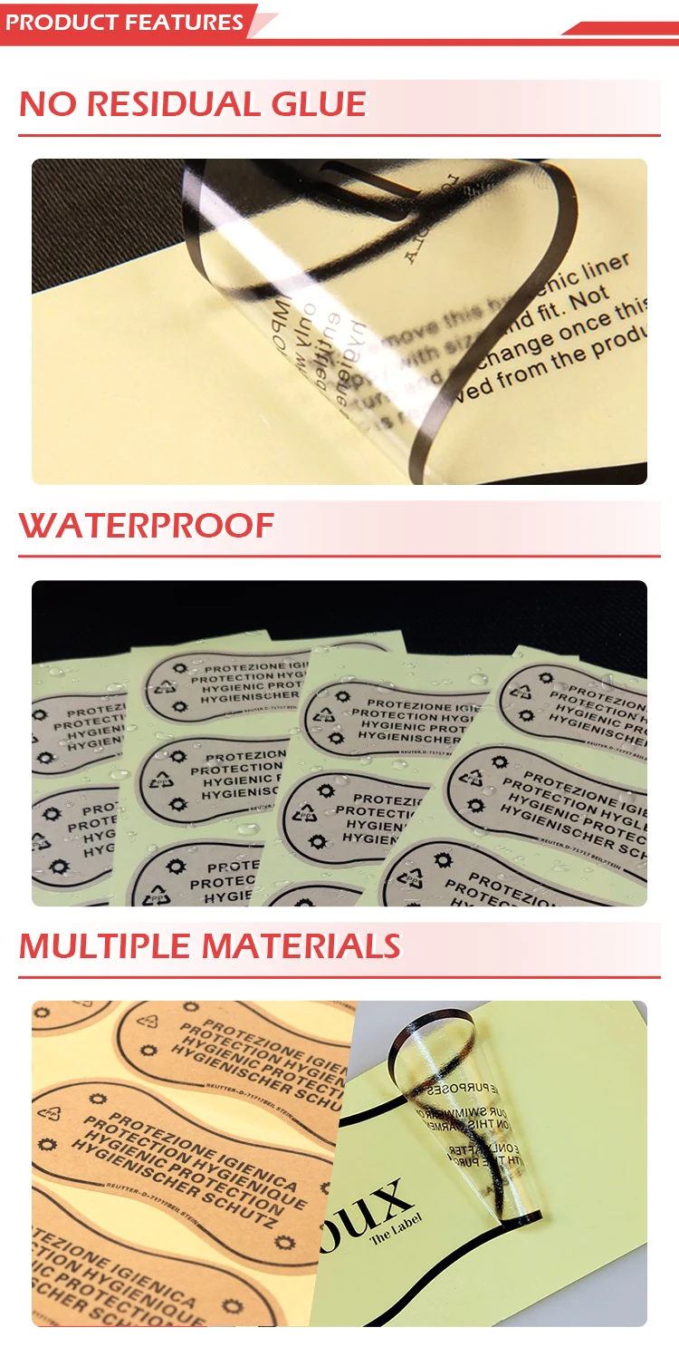 Biodegradable Underwear Stickers - Hygienic & Customizable