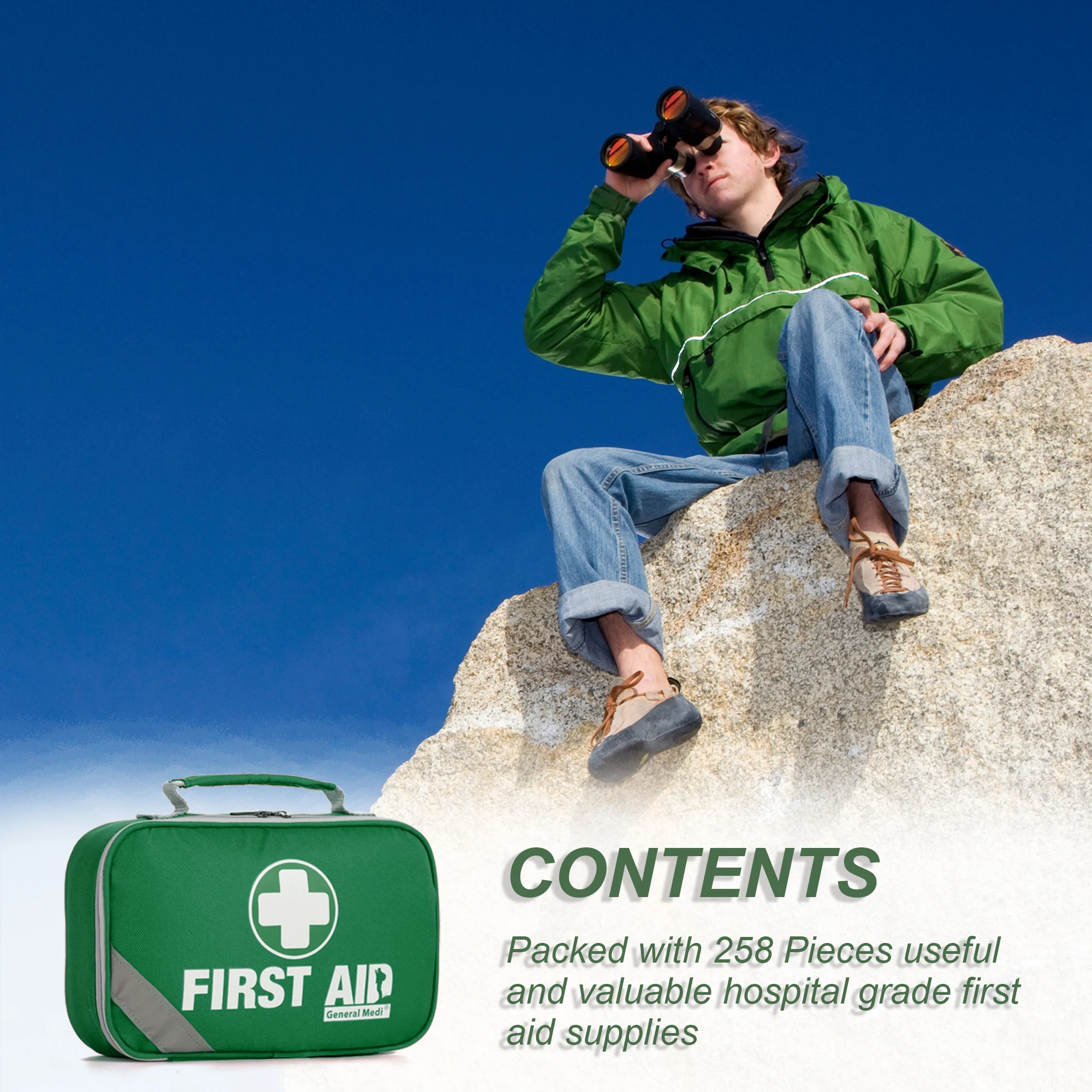 DIN 13164 Large First Aid Kit with Supplies Big First Aid Kit School ...