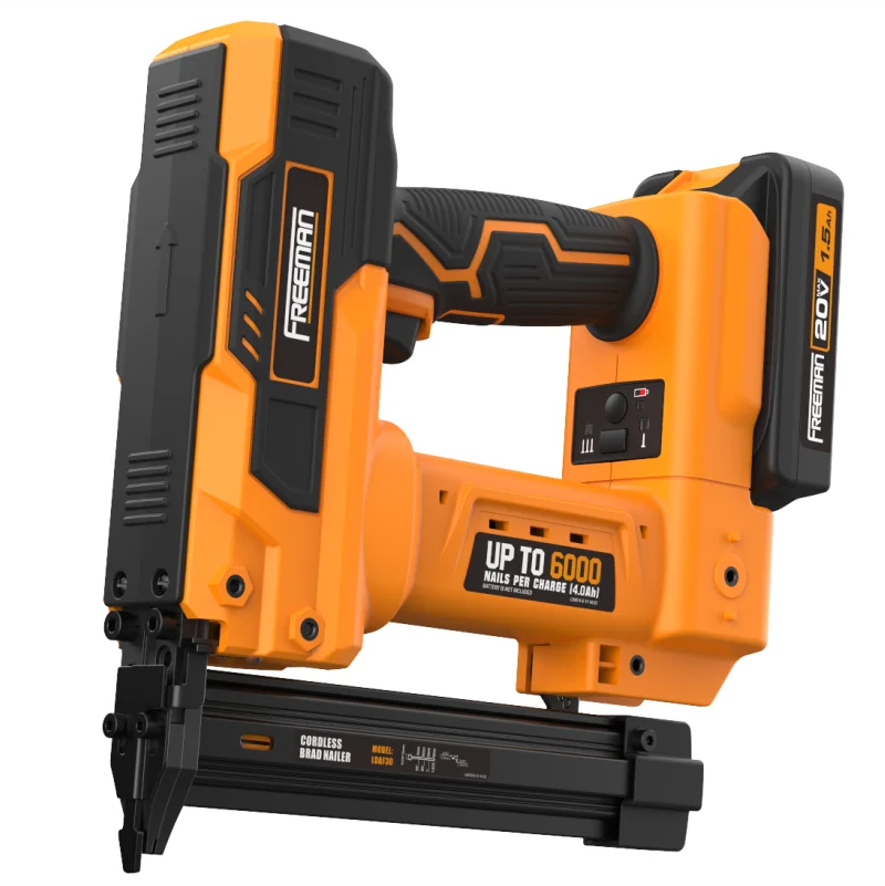 Freeman 18 Gauge F30 20V Battery Powered Cordless Wood Brad Nail Gun ...