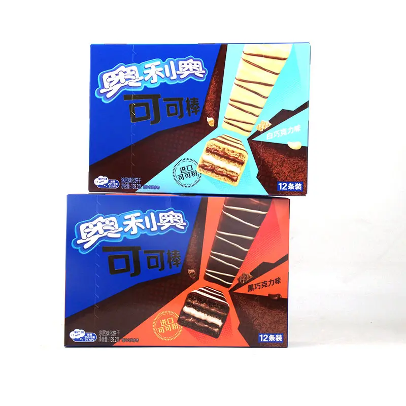 Chinese Snacks Oreo Chocolate Covered Wafer 139.2g*24 Three Flavors ...