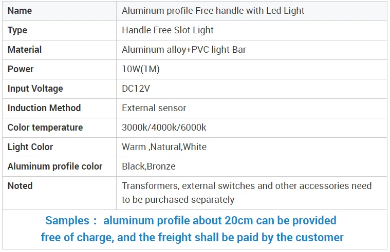 Gola Profile Led Kitchen Handle Aluminum C Door Pull Handles Profile ...