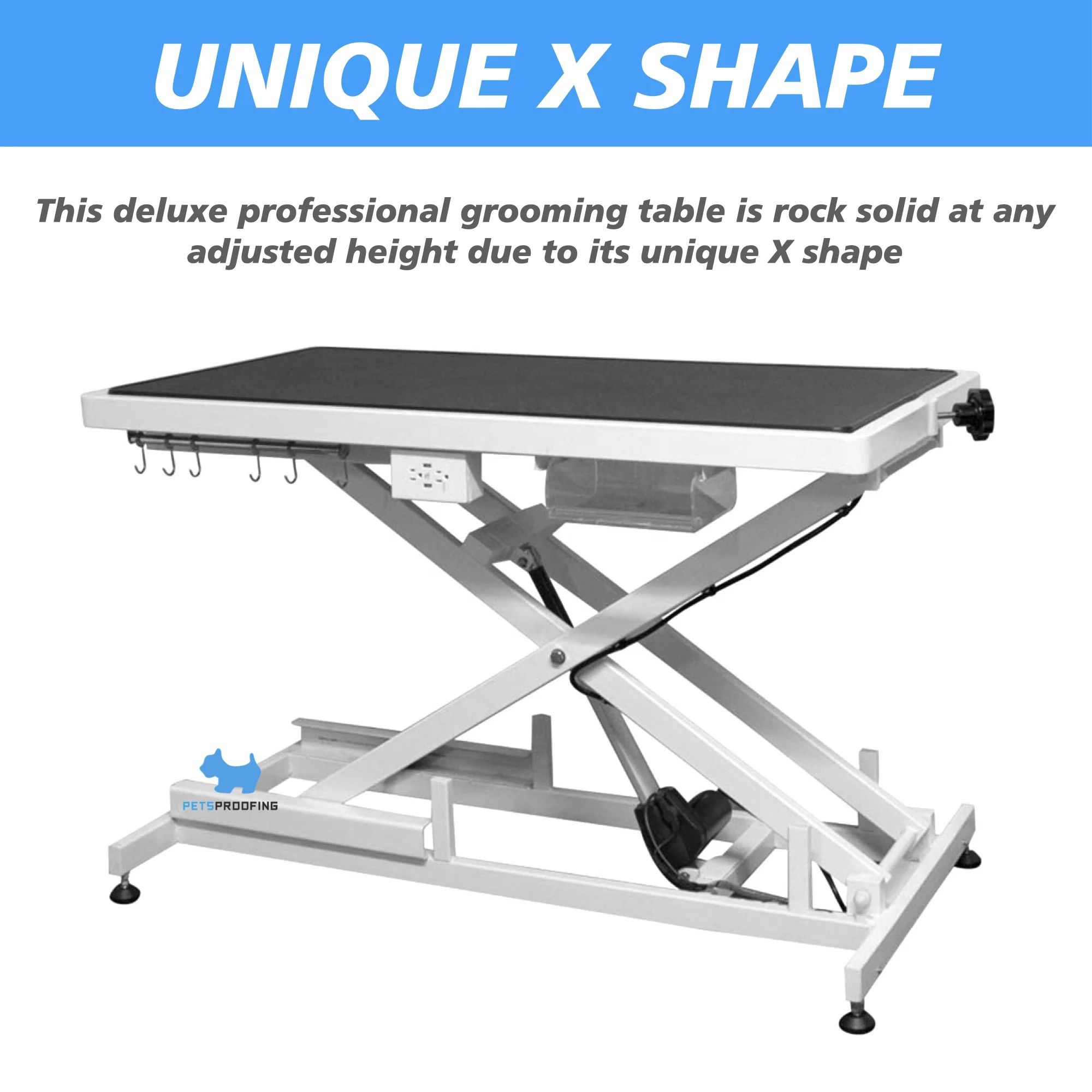 Petsproofing Stainless Steel Electric Lifting Folding Professional ...