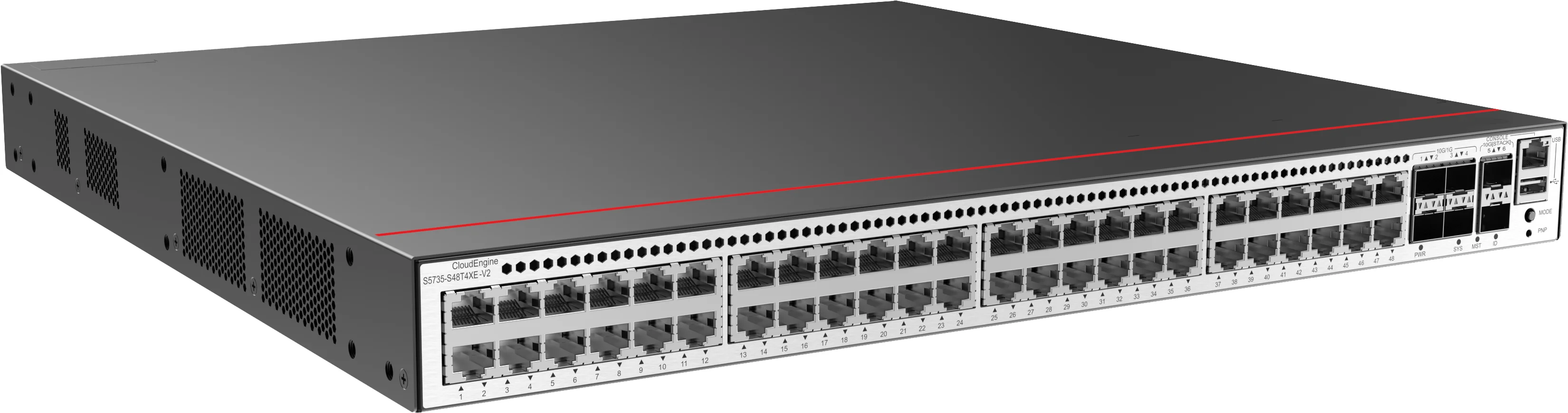 Hua Wei CloudEngine S5735-S48T4XE-V2 with 10GE SFP Uplink and 12GE Stack Port 48 Port Gigabit ...