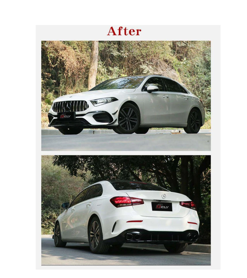 New Arrival Amg Bodykit Normal Version With Trim For 19-22 Benz A Class ...