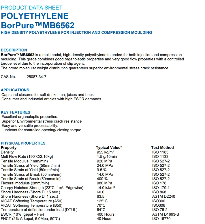 Hdpe Mb6562 Plastic Raw Granles Injection Molding And Compression ...