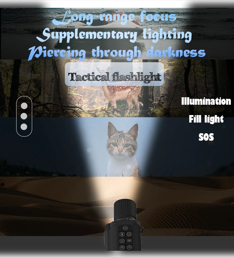 Z9001 Night Vision Telescope - 4K Video Monocular for Hunting